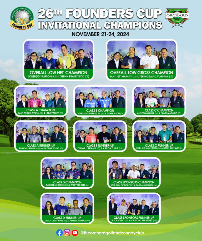 The Orchard Golf & Country Club - 26th Founders Cup